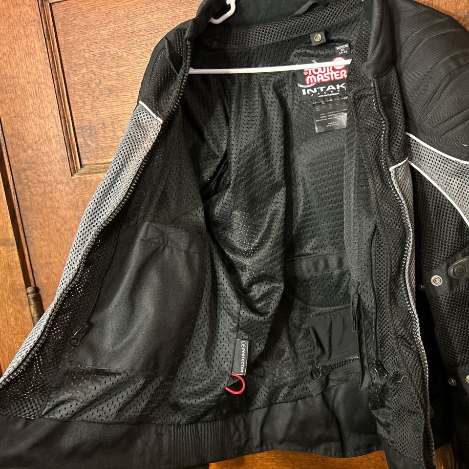 Tourmaster Intake Motorcycle Jacket Women's XL (14-16) W/Armor | eBay