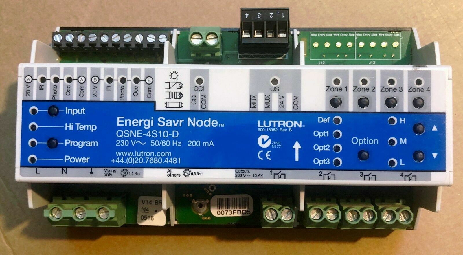LUTRON QSNE-4S10-D Energi Savr Node Controller 200mA 200V QSNE4S10D ...