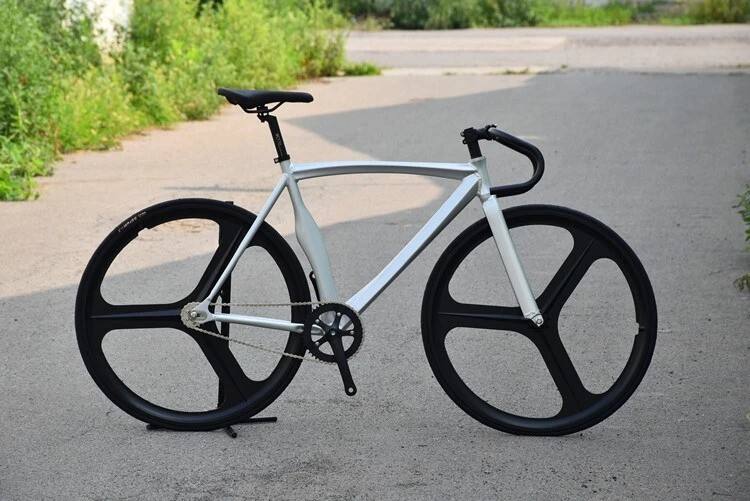 700C Track Bike Single Speed V-Brake Fixed Gear Muscular Bicycle ...