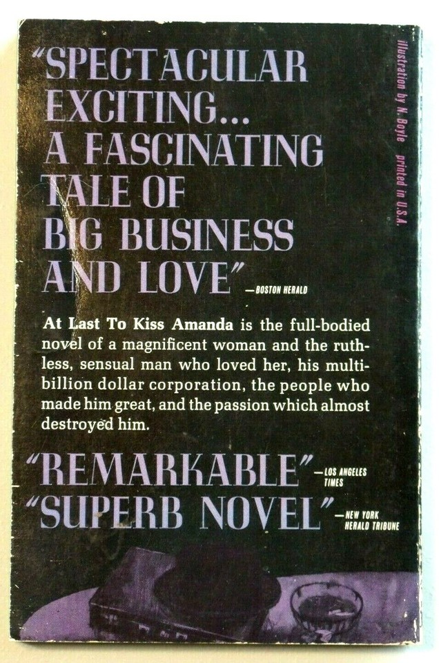 AT LAST TO KISS AMANDA Frank Norris Vintage 1962 1st Dell Paperback ...