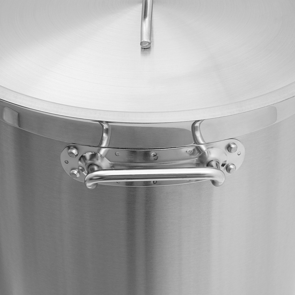 20QT Cooking Pot Set 14.8*13.8in Stainless Steel Soup Pot Draining ...