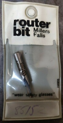 Millers Falls 3541C 1/8 In. x 5/8 In. 1-Flute Straight Router Bit USA ...