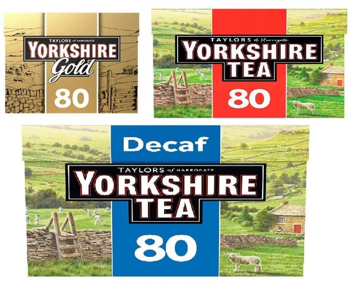Taylors of Harrogate Yorkshire Tea Bags 80 Tea Bags 250g | eBay UK