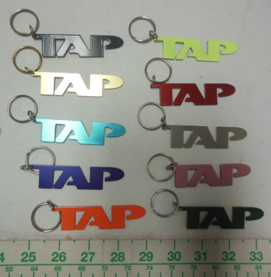 Lot of 18 Key rings Anodized Aluminum Various colors "Tap" | eBay