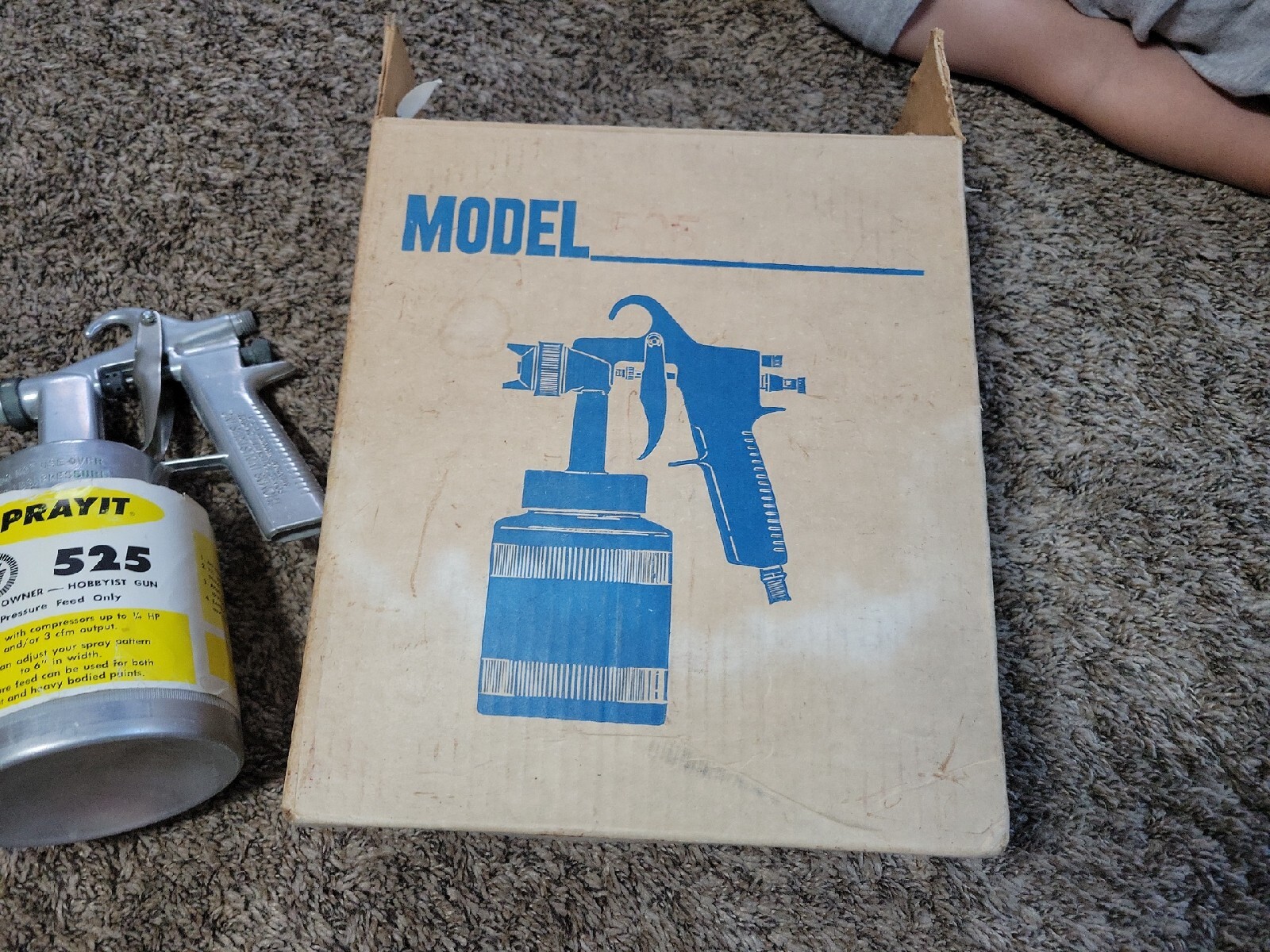 Vtg NEW? Thomas Industries Model #525 SprayIt Paint Spray it Gun W/ Box ...