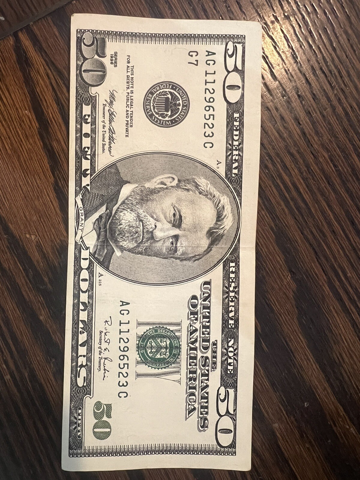 1996 50 dollar bank note misprint no tears | eBay