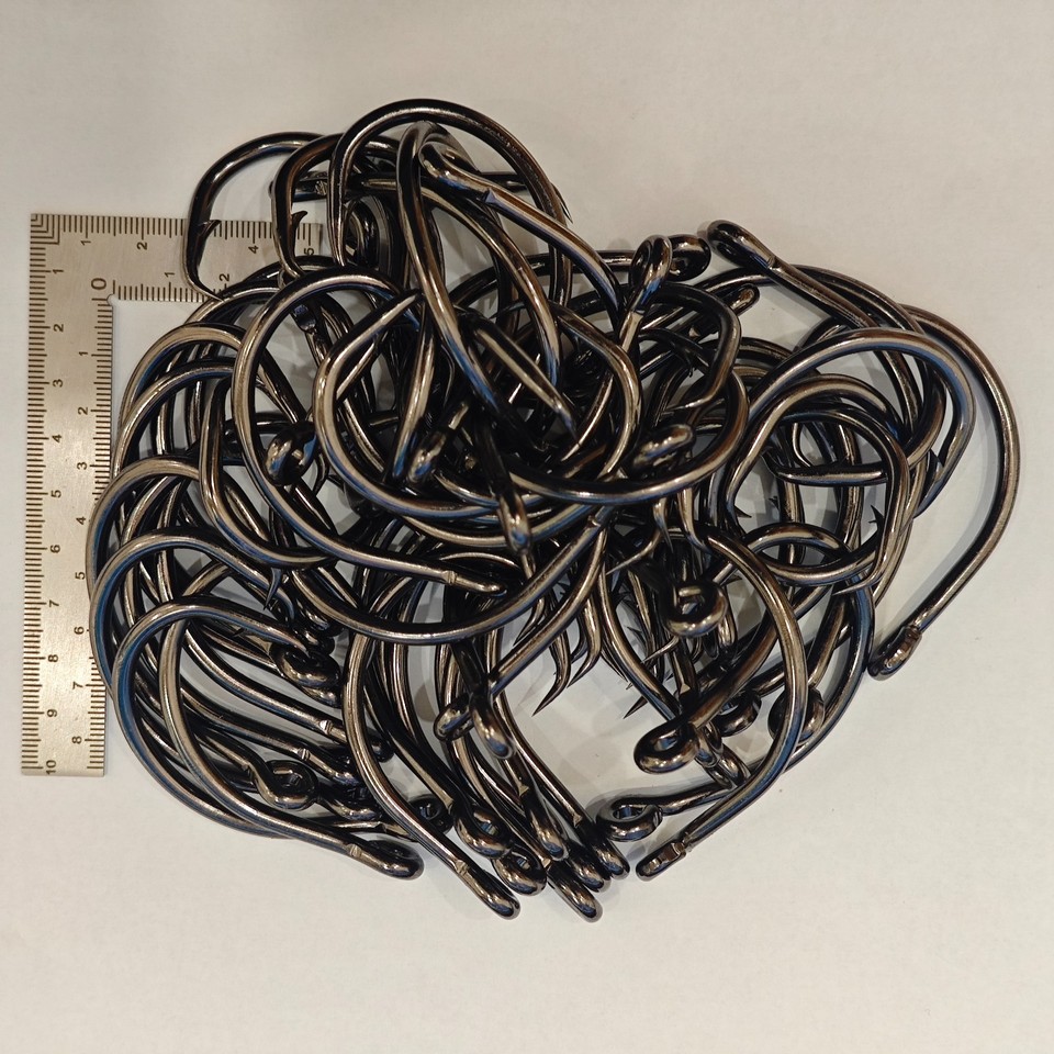 Circle Hooks Heavy duty Live Bait Hook Groper Shark Tuna Hooks 12/0 ...