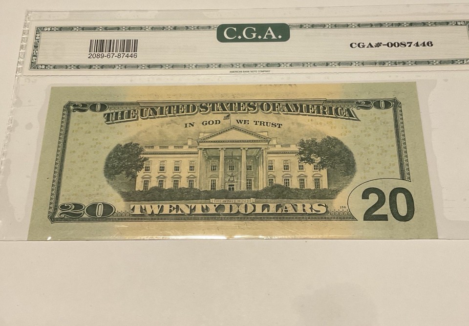 2004 $20 LOW 2 DIGIT SERIAL NUMBER (( 000000 40 )) US paper money ...