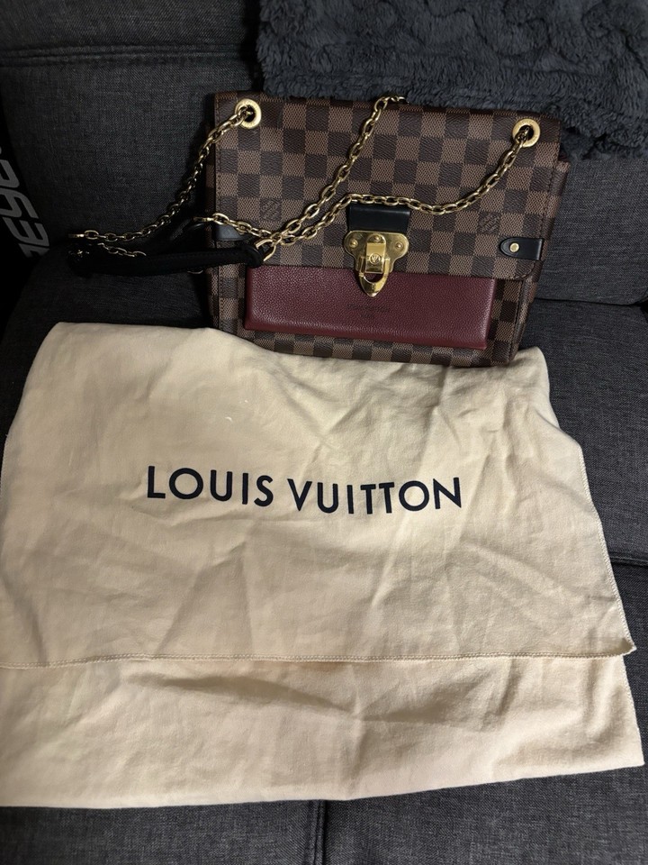 Louis Vuitton Vavin PM Brown & Burgundy Checkered Shoulder Bag ...