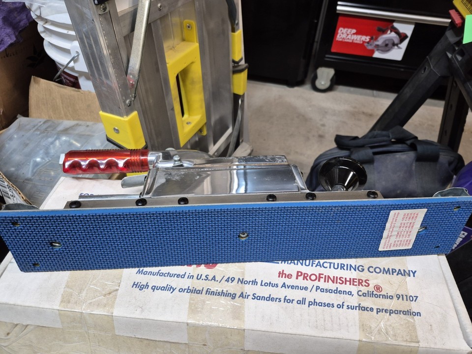 HUTCHINS 2000 Hustler Industrial Pneumatic Straight Line Air Sander USA ...