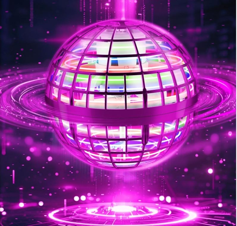 Hand-Controlled Flying Orb Ball Toy – Mini Hover Drone Magic Spinner ...