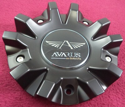 Avarus by Savini Wheels Matte Black Custom Wheel Center Cap # MS-CAP ...