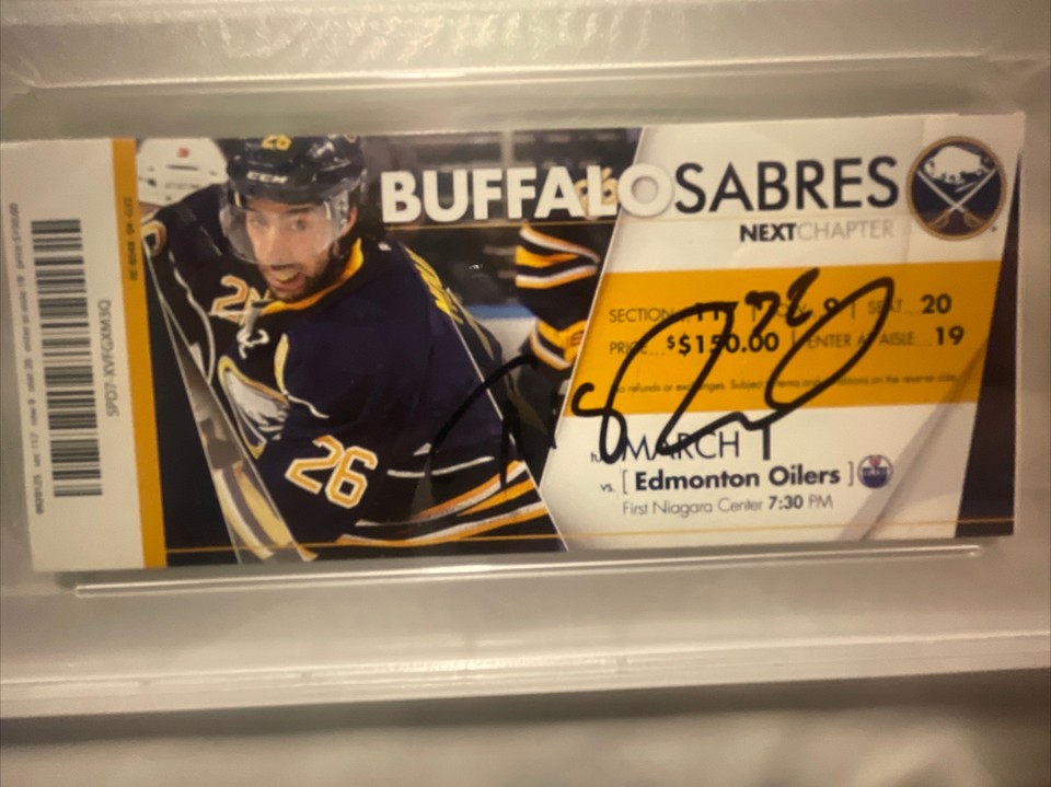 CONNOR MCDAVID SIGNED FULL TICKET STUB EDMONTON OILERS vs EICHEL ...