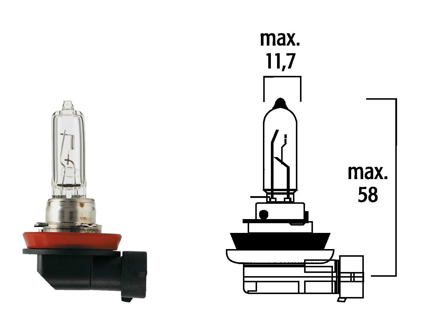 Flosser 2090 H9 65 Watt Halogen Head Light Bulb PGJ19-5 | eBay