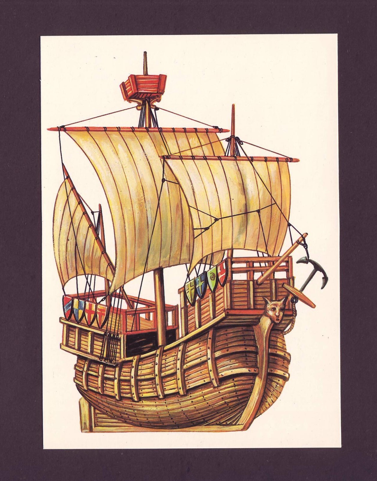 Medieval Ship Drawing