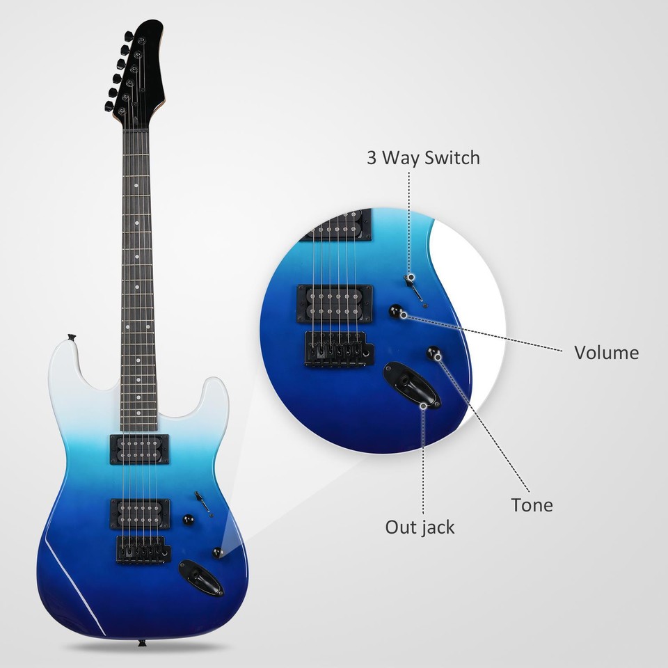 Ktaxon KST 39" Full Size Electric Guitar 6 Strings School Band Beginner ...