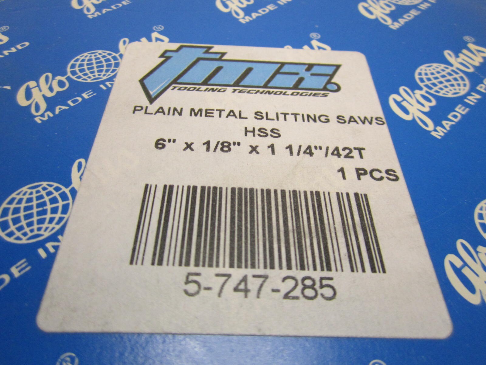 TMX 5-747-285 6" Slitting Saw 1/8" Width 1-1/4" Arbor 42 Teeth High ...