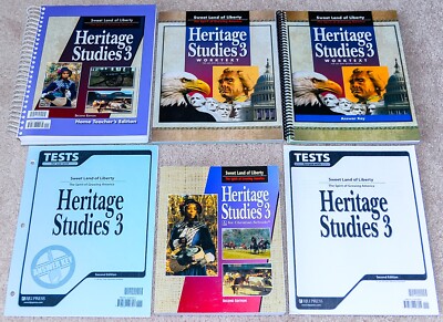 BJU Bob Jones 3rd grade Heritage Studies 3 Student Text Teacher Ed ...