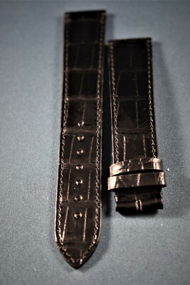 Genuine Concord 20mm Watch Band 2498 Black Genuine Alligator | eBay