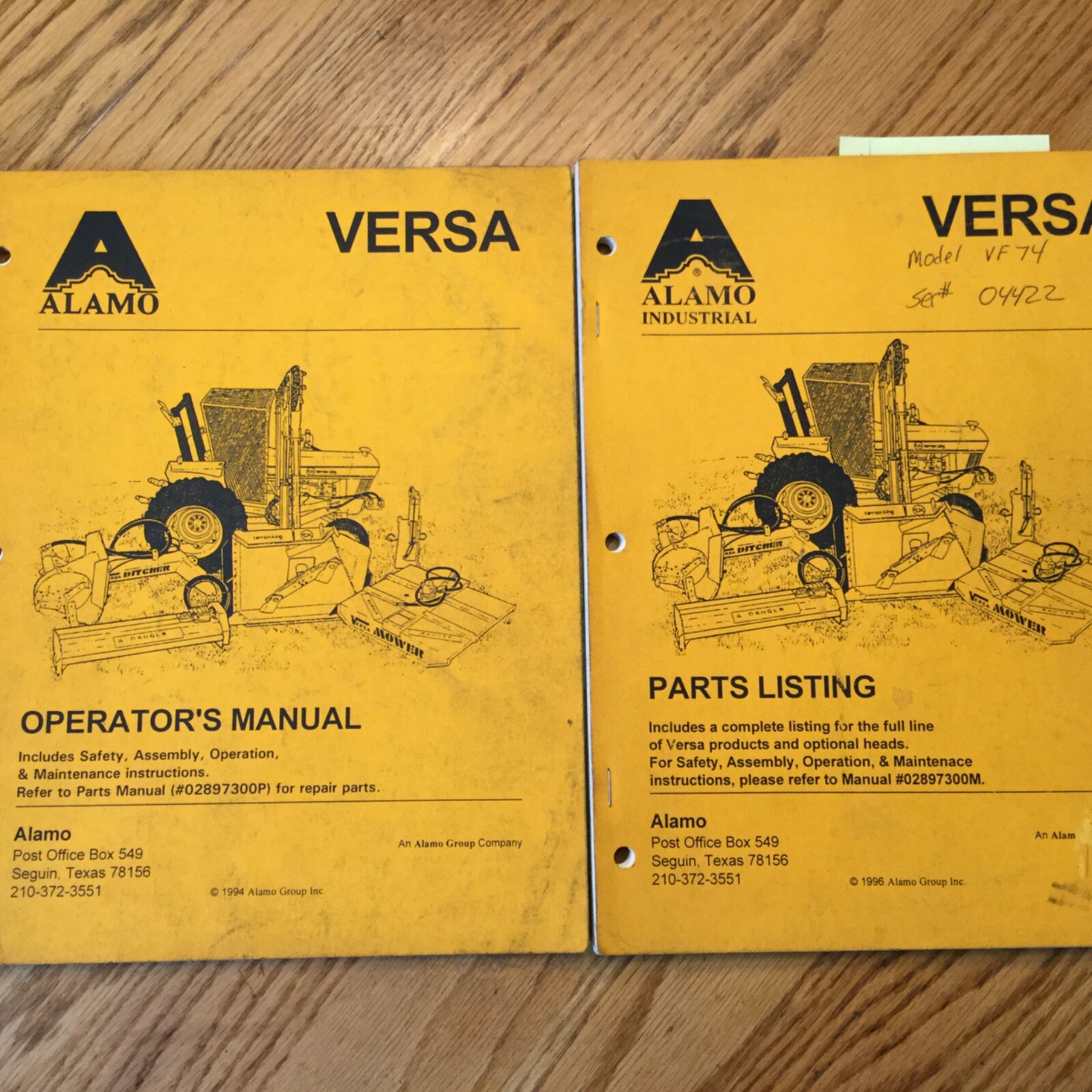 Alamo VERSA FLAIL & ROTARY MOWER OPERATORS MAINTENANCE MANUAL PARTS ...