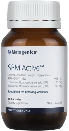 Metagenics SPM Active 30 Capsules *Specialised Pro-Resolving Mediators ...