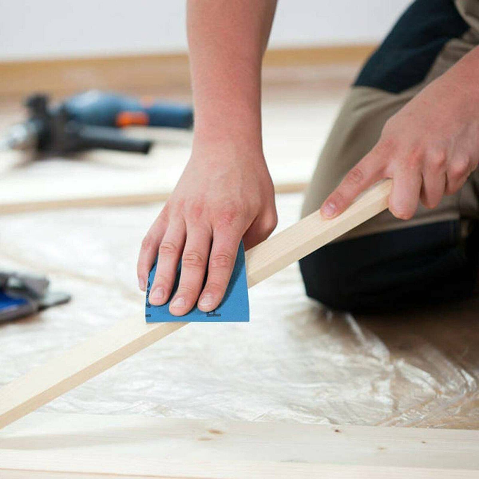 45Pcs Wet Dry Sandpaper Polishing Abrasive Waterproof Paper Sheets 120 ...