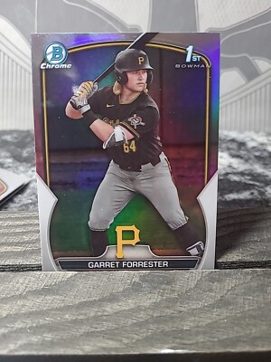 Garret Forrester Bowman Chrome Draft 1st Bowman Refractor Pirates Mlb ...