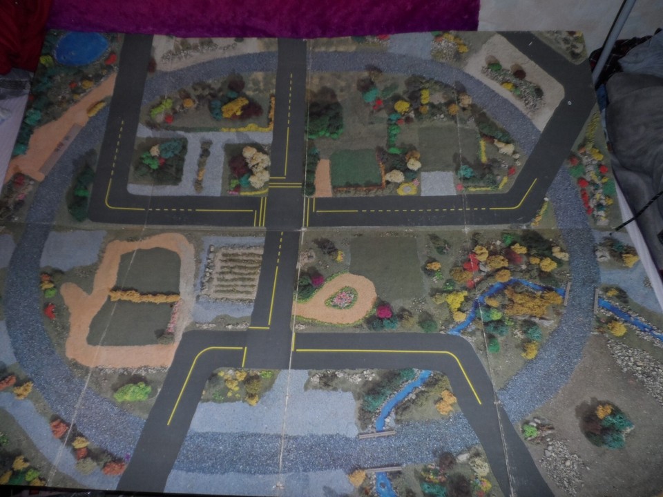 VTG. TYCO HO SCALE TYCO SCENE FOLDING TRAIN LAYOUTS LOT OF 2 1 W ...