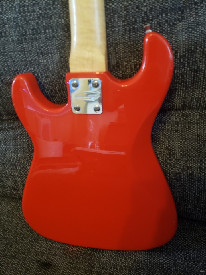 Red Child's Burswood Electric Guitar. No Reserve! | eBay UK