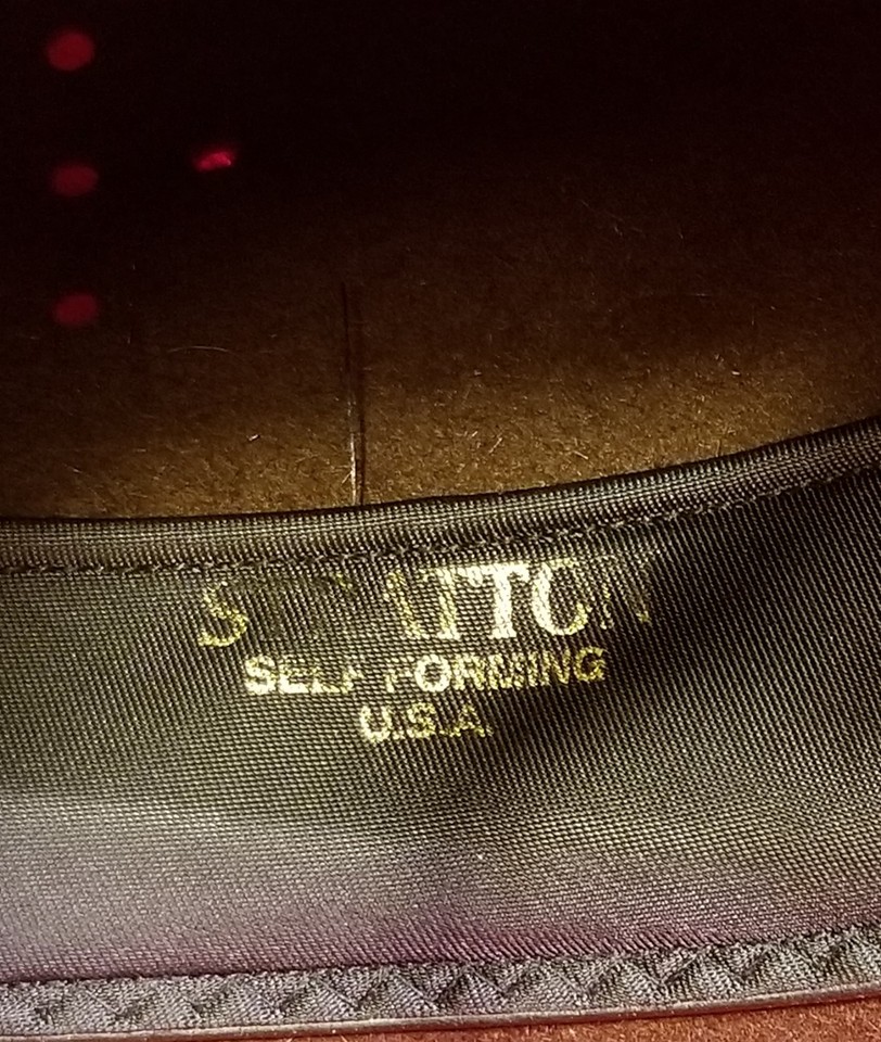 U.S. Army Officer Campaign Stratton Uniform Hat Brown 7 1/2 Single Dent ...