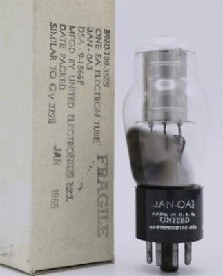 JAN 0A3 TUBE UNITED ELECTRONICS BOXED VINTAGE GOVERNMENT SURPLUS | eBay
