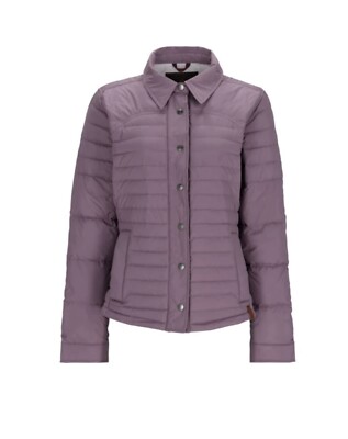 NWOT Obermeyer Willa Down Puffer Shirt Jacket Marionberry Light Purple ...