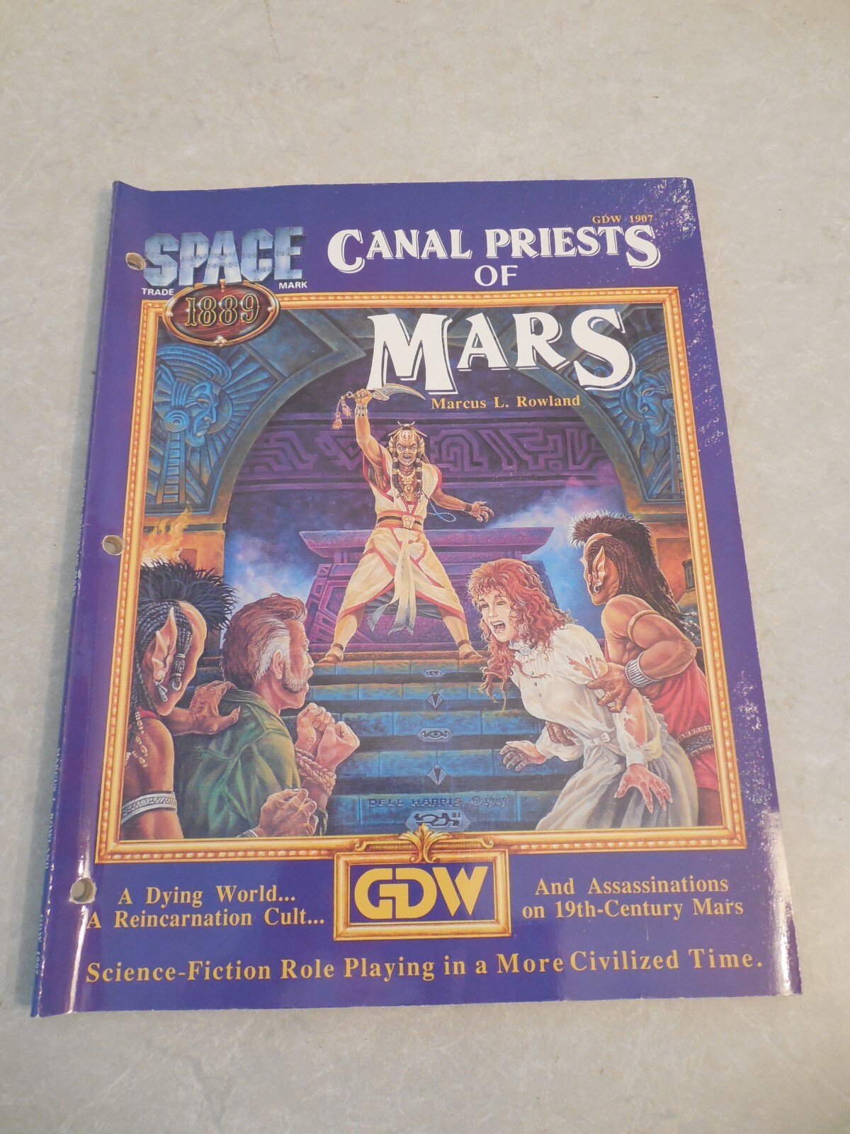 SPACE: 1889 CANAL PRIESTS OF MARS by MARCUS L. ROWLAND, GDW GAMES #1907 ...