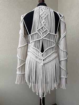 Macrame Jacket. Boho Handmade Jacket | eBay