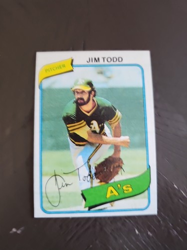 1980 Topps - #629 Jim Todd Oakland Athletics P | eBay