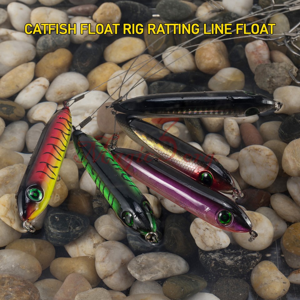 5pcs Catfish Float Rigs Demon Dragon Catfish Rattling Line Float Santee ...