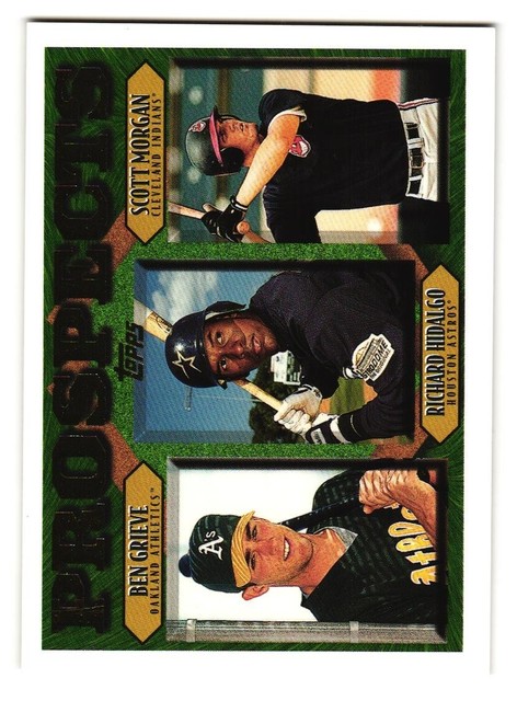 1997 Topps - Prospects #488 Richard Hidalgo, Scott Morgan, Ben Grieve ...