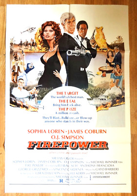 FIREPOWER - Sophia Loren & O.J. Simpson - 27x41 - 1979 Original Movie ...