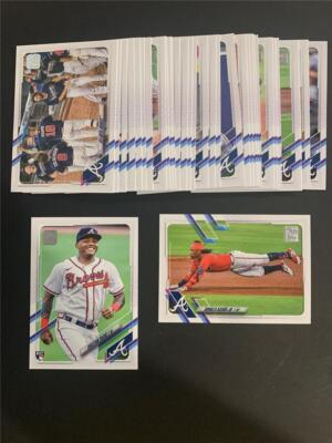 2021 Topps Atlanta Braves Team Set Series 1 2 Update 34 Cards World ...