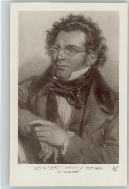 12030965 - Franz Schubert Verlag A.N. Paris 142 Foto AK Schubert, F. | eBay
