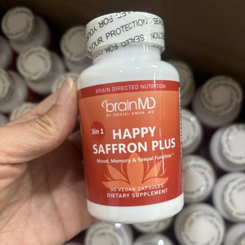 BrainMD Happy Saffron+ | Saffron Extract Mood & Memory Support | 90ct ...