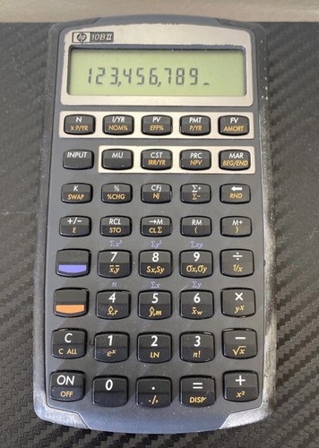 Hewlett Packard HP 10BII Financial Calculator Soft Cover Case | eBay