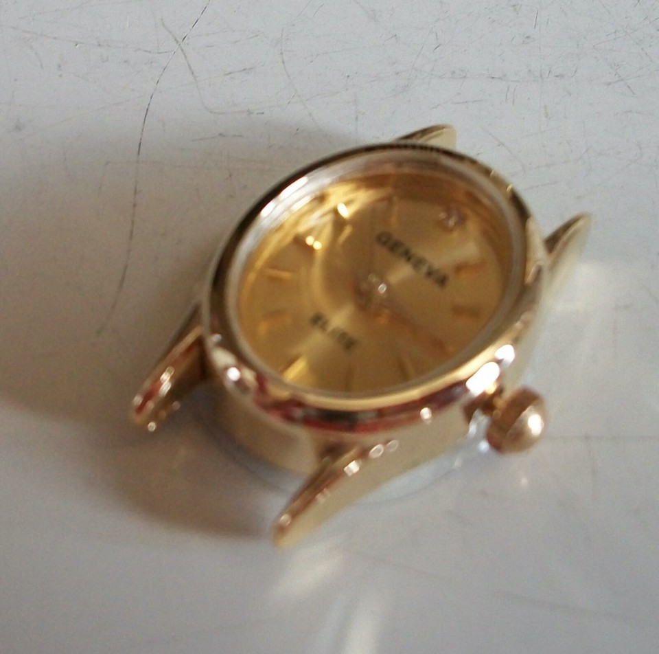Geneva Men, Women gold finish watch face movement for watches | eBay