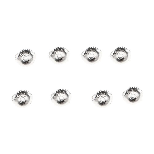5mm Screw Earring Backs Sliver Earring Backs for Studs Hypoallergenic ...