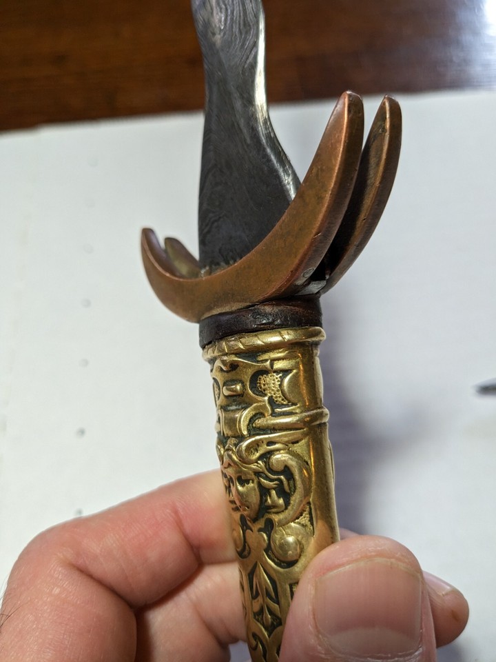 Antique Dagger Antique Athame German Flamberge Knife Melusine Hermes ...