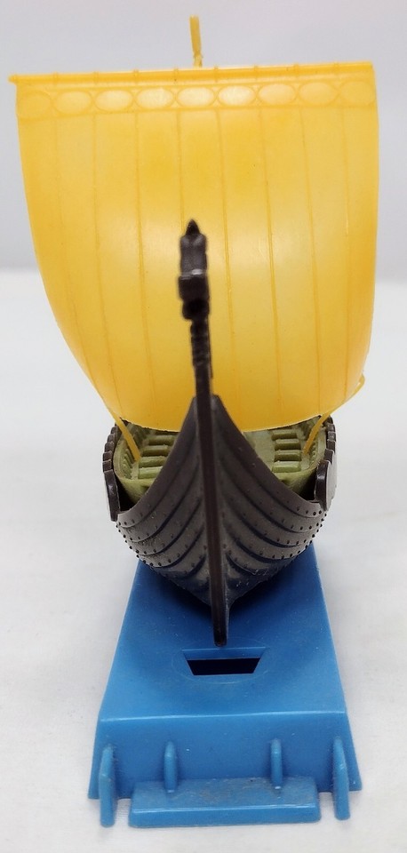 Vintage 1966 Eldon Plastic Toy Viking Ship Sailboat & Stand 5 Inch Boat ...