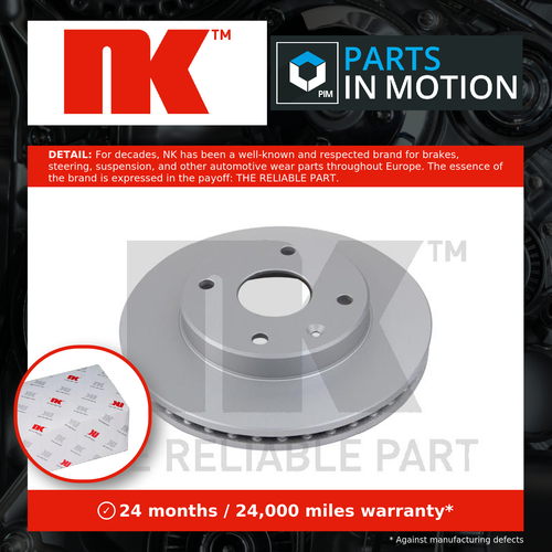 2x Brake Discs Pair Vented fits DAEWOO LACETTI KLAN 1.8 Front 04 to 08 ...