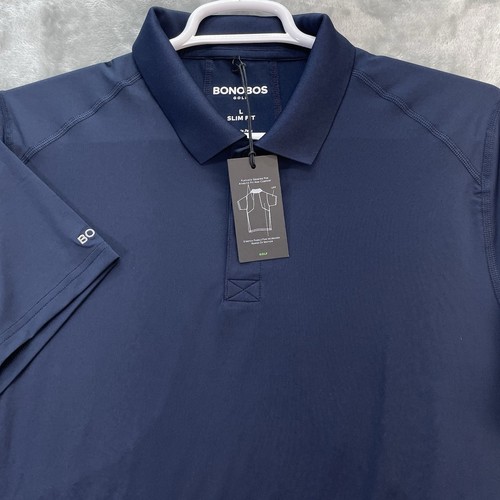 Bonobos Shirt Men large performance tour Golf Polo Flex Slim wicking ...