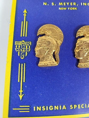 Pair WWII MILITARY US Women's ARMY CORPS WAC Officer Collar Insignia ...