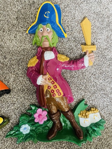 🍔 Vintage Hamburglar & Captain Crook McDonalds Statue Sign Plaque ...